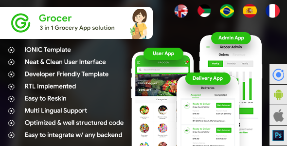 Aplikacje mobilne - Native Web - Szablony - Grocery Android App ... Aplikacje mobilne - Native Web - Szablony - Grocery Android App ...